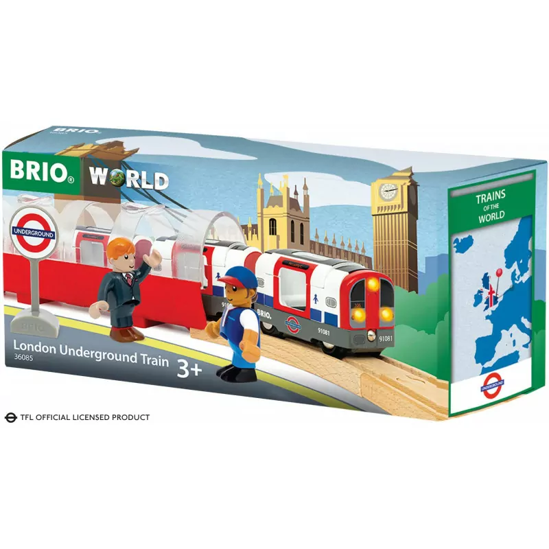 Brio - London Underground Train 7 Pieces - Afterpay