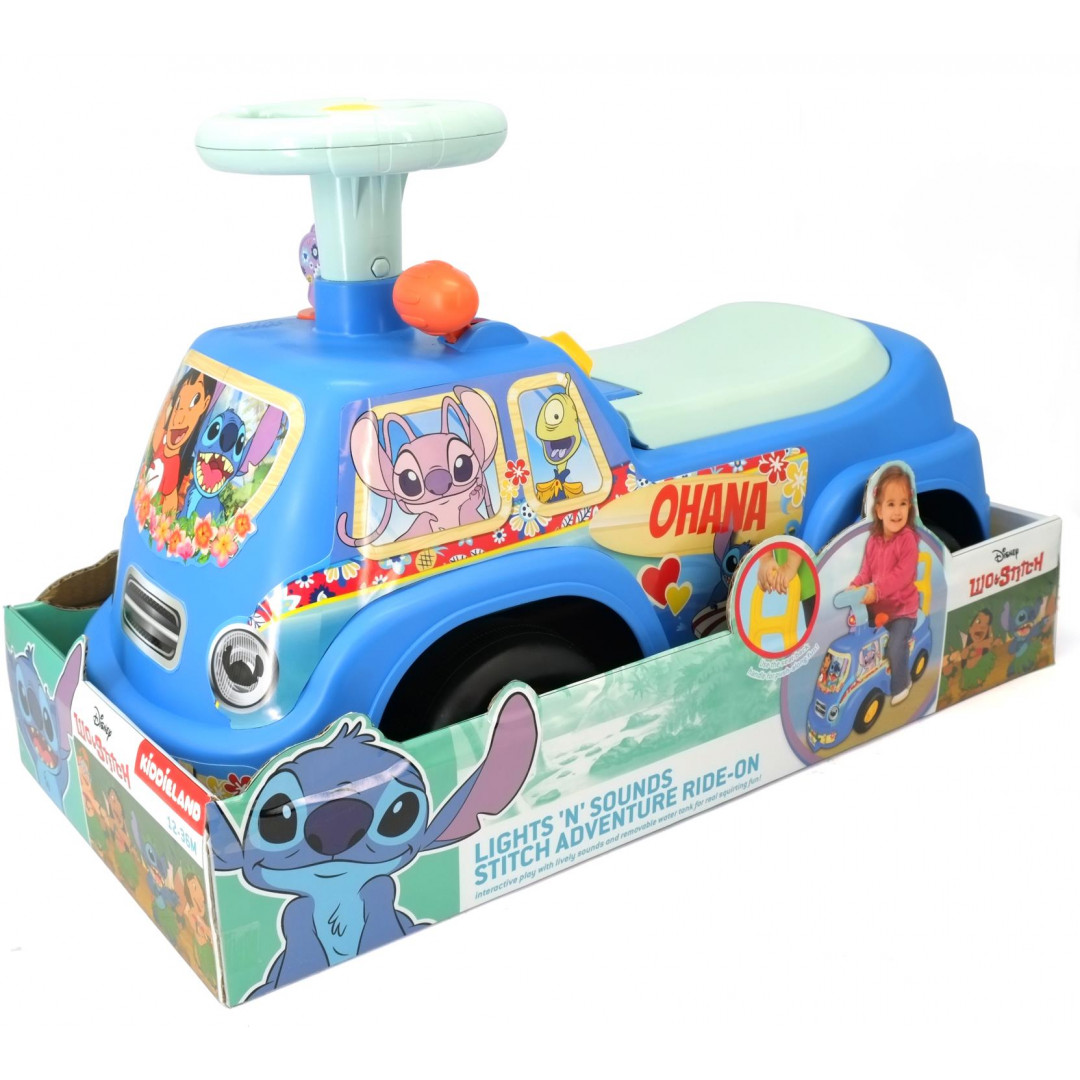 Disney Lights N Sounds Stitch Adventure Ride On - Afterpay