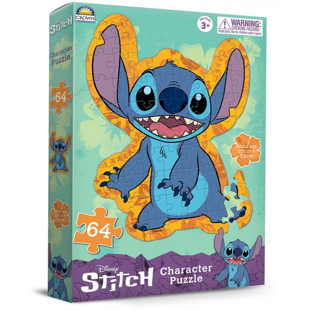 Stitch 64Pce Character Puzzle - Afterpay Available!