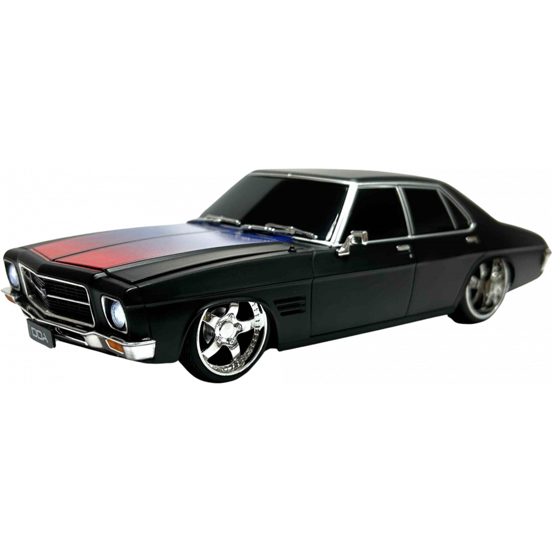 1:24 Matte Black W/Red/Blue Colour Shift Stripe Holden HQ