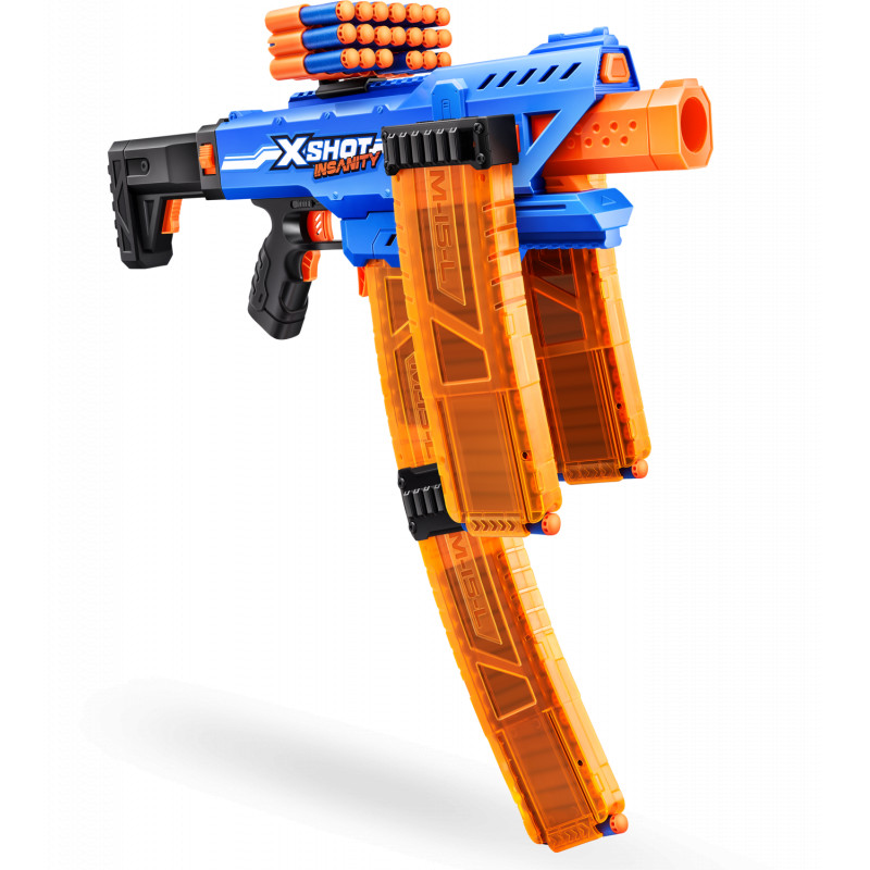 Zuru Xshot Insanity Motorised Clip Blaster & 72 Darts