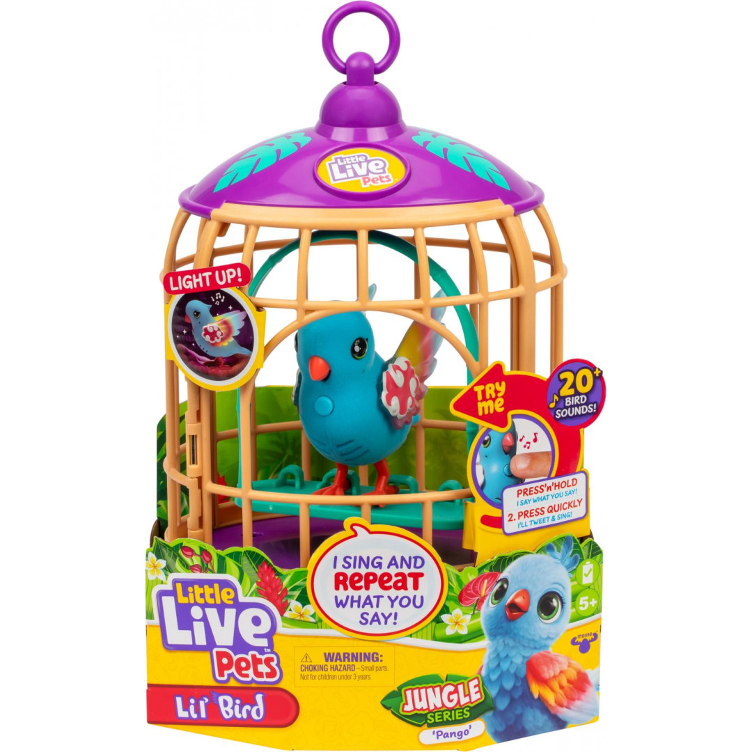 Little Live Pets Lil' Bird S15 Bird & Cage Pango - Afterpay