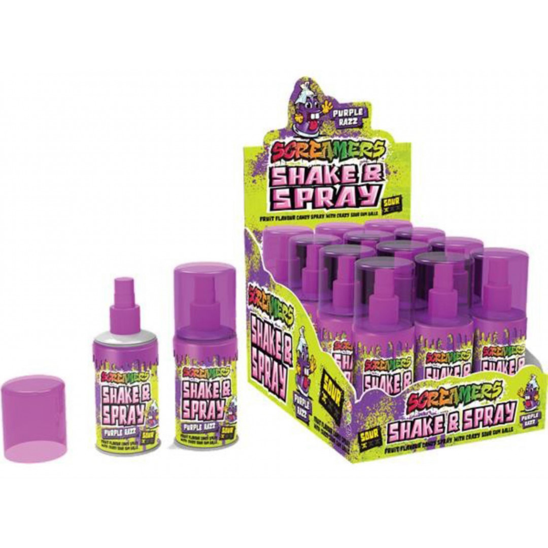 Screamers 60Ml Purple Razz Shake & Spray - Afterpay