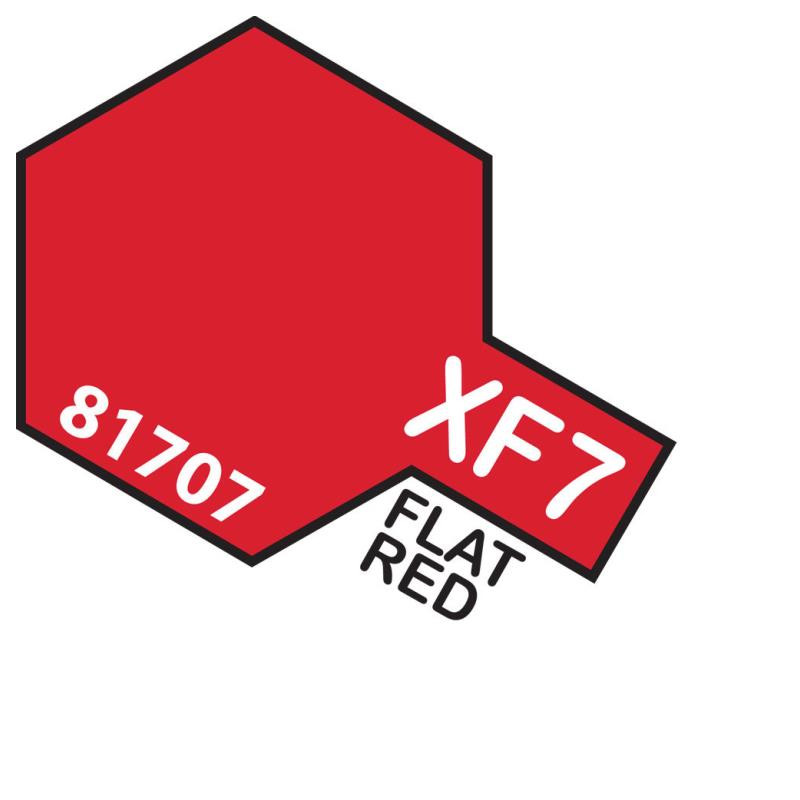 Tamiya Mini Acrylic XF-7 Flat Red - Afterpay Available!