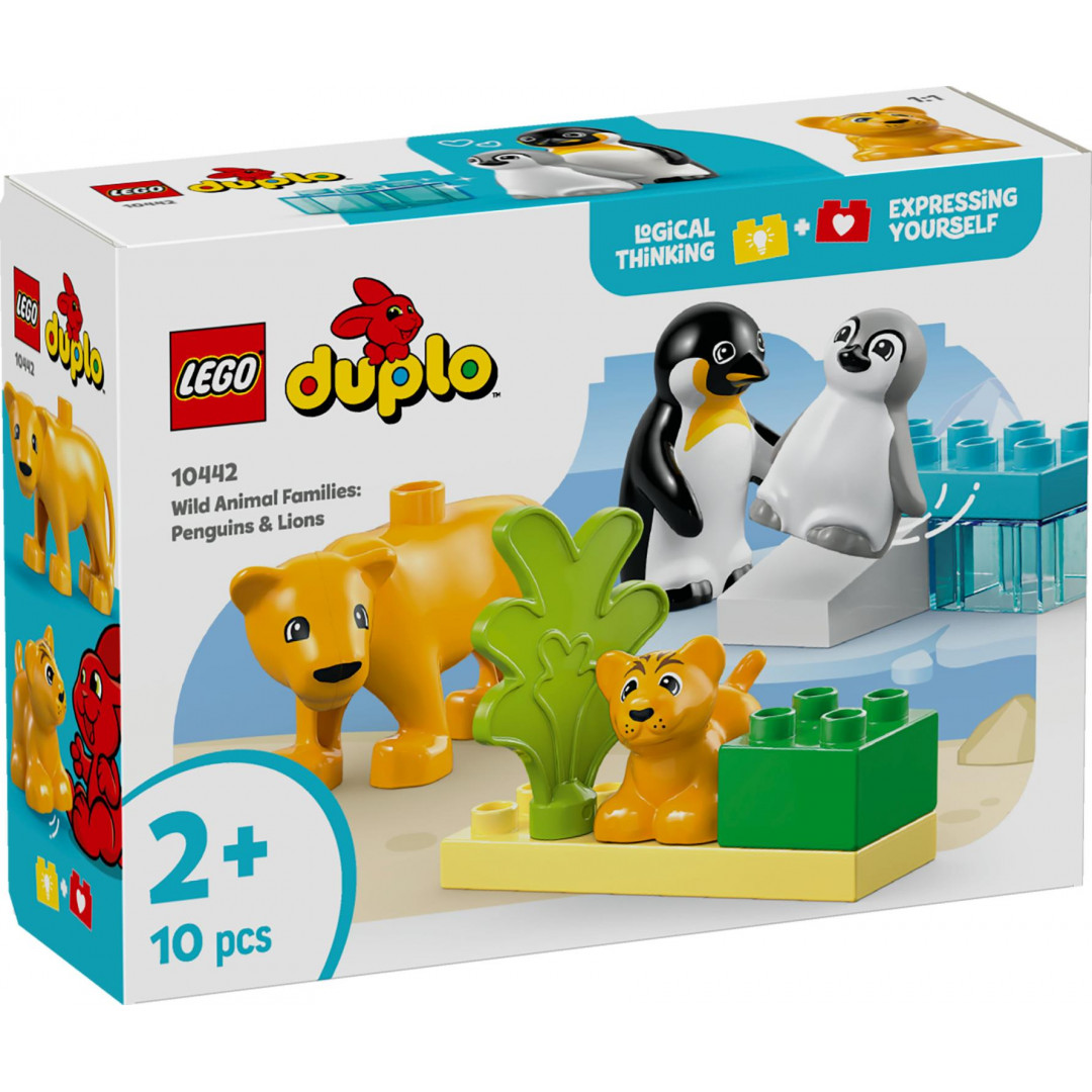 LEGO Duplo Town Wild Animal Families: Penguins & Lions