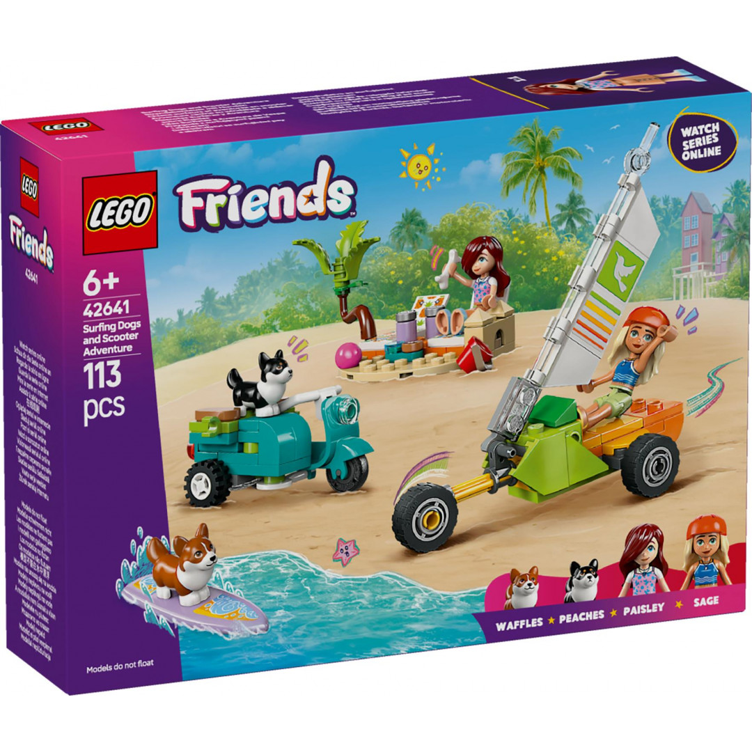 LEGO Friends Surfing Dogs And Scooter Adventure 42641