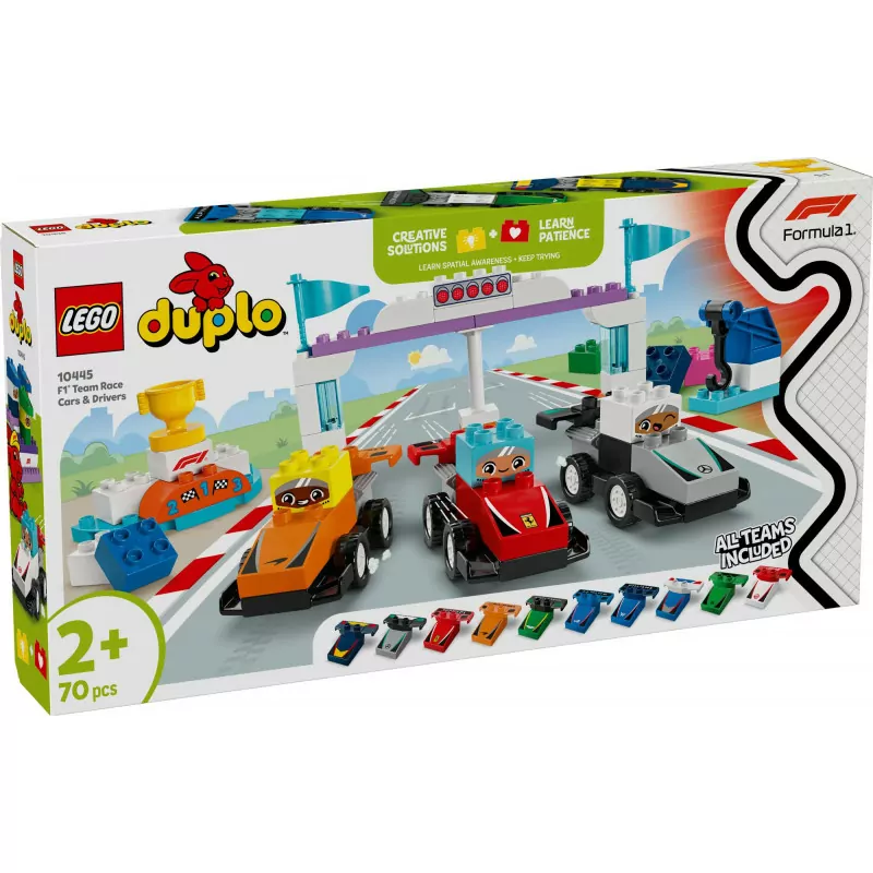 LEGO Duplo Town F1 Team Race Cars & Drivers 10445
