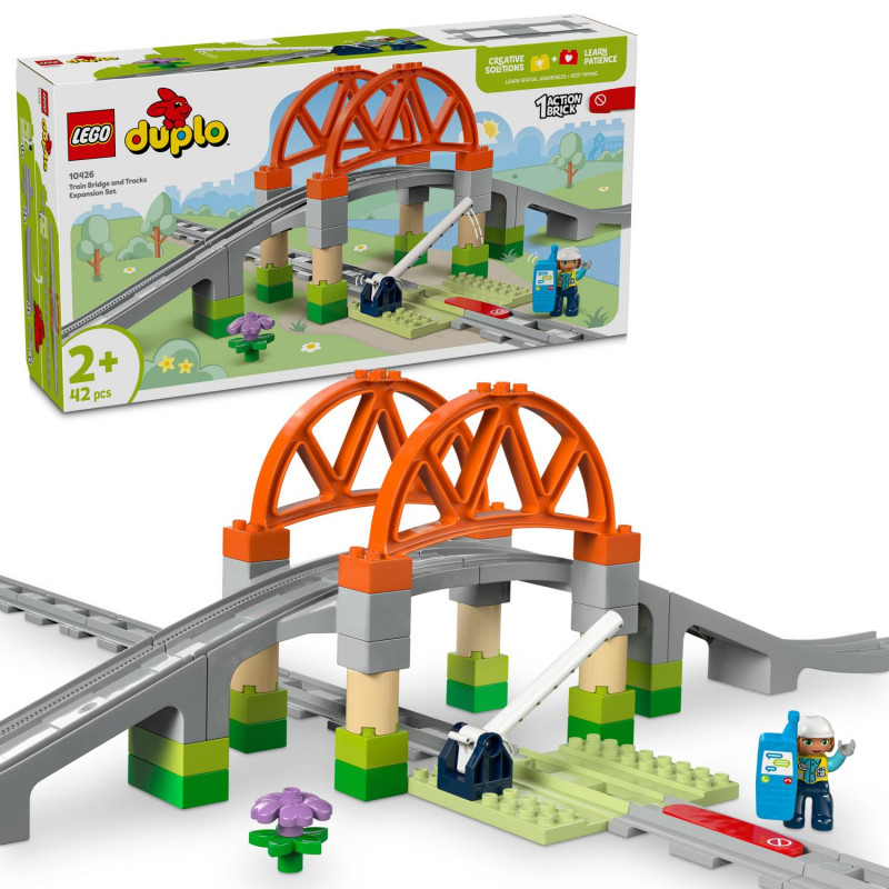 LEGO Duplo Town Train Bridge And Tracks Expansion Set 10426