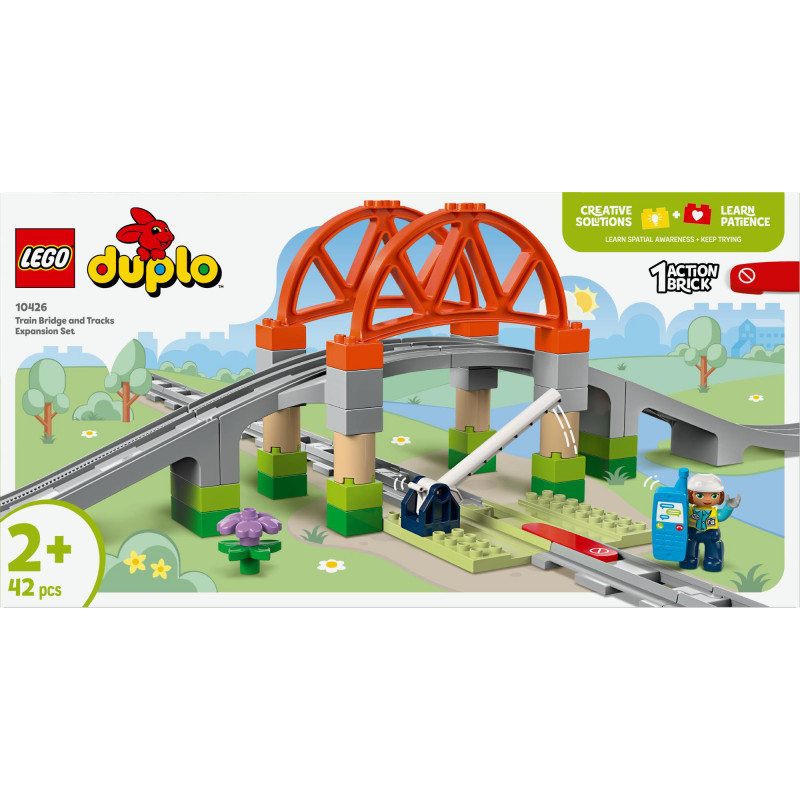 LEGO Duplo Town Train Bridge And Tracks Expansion Set 10426