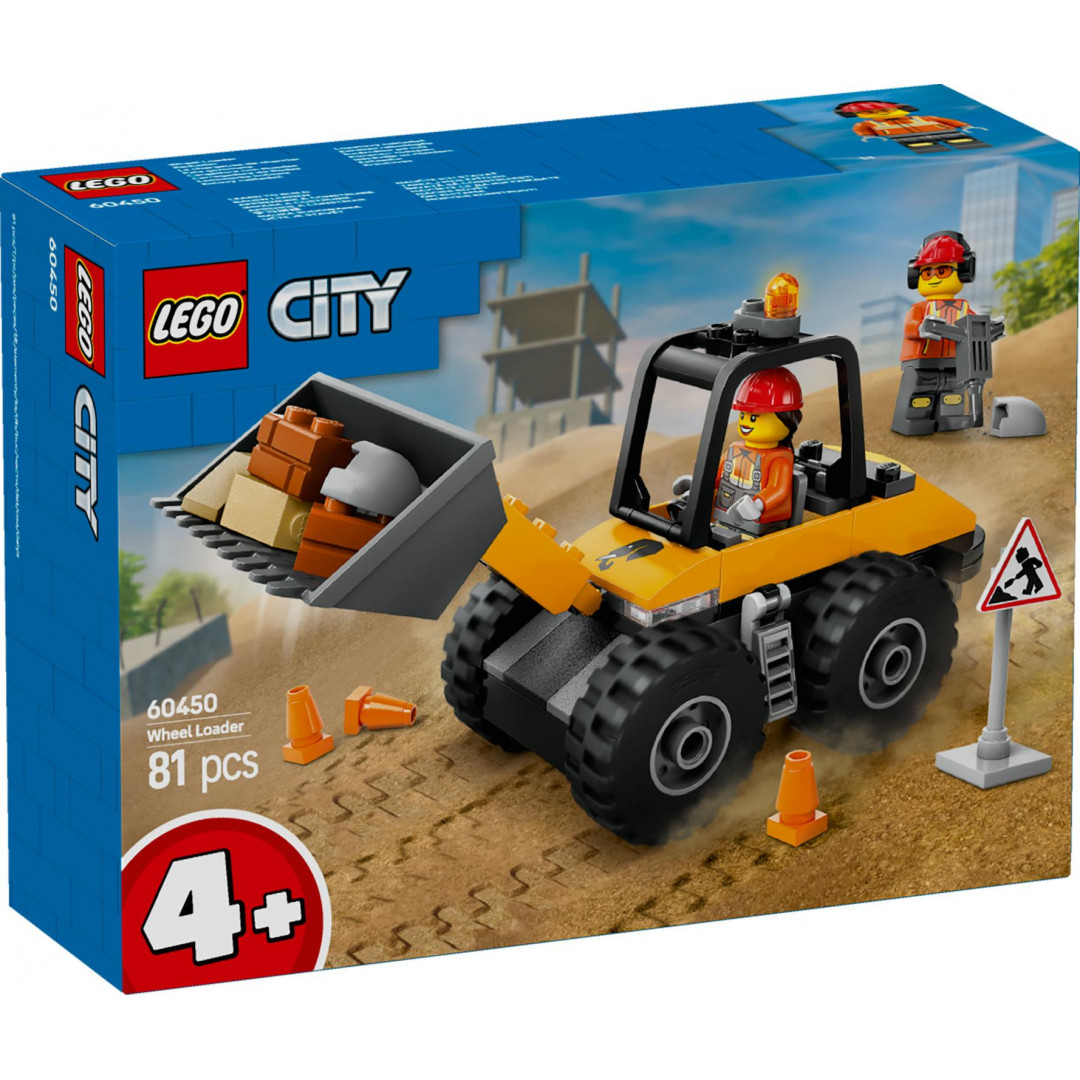 LEGO City Yellow Construction Wheel Loader 60450 - Afterpay