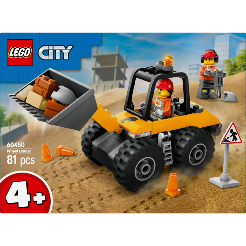 LEGO City Yellow Construction Wheel Loader 60450 - Afterpay