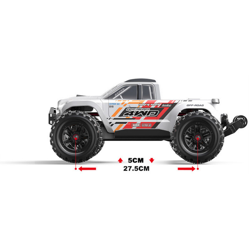 MJX 1/10 Hyper Go 4WD Brushless RC Monster Truck (White)