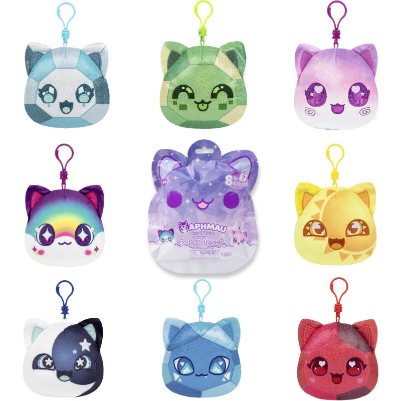 Aphmau Mystery Meemeow Catface Plush Clip-Ons Assorted