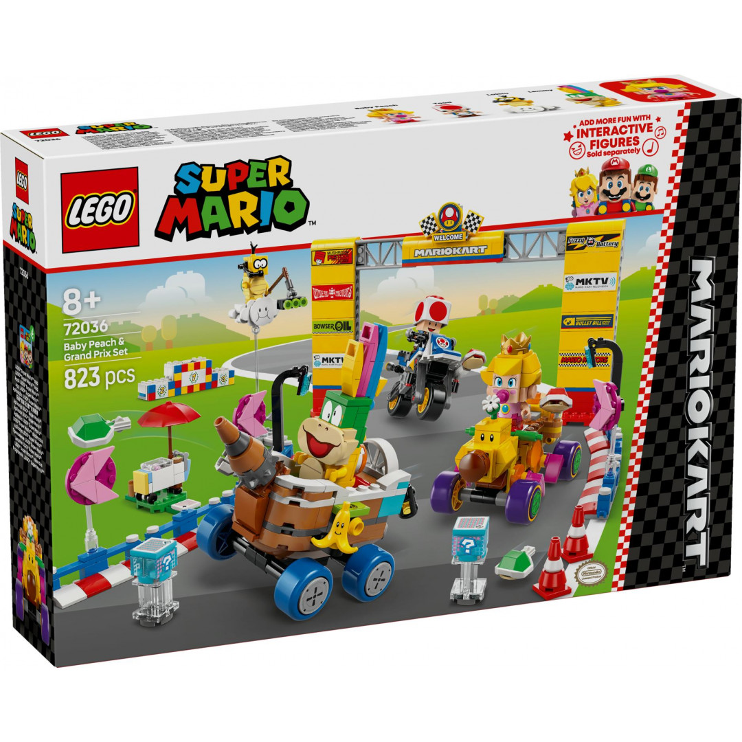 LEGO Super Mario Mario Kart Baby Peach & Grand Prix Set