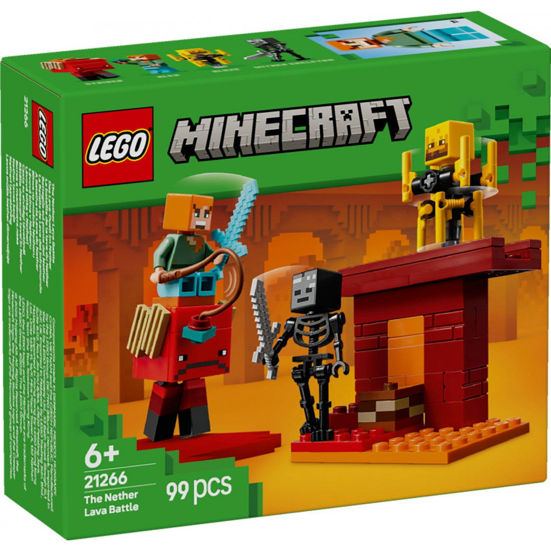 LEGO Minecraft The Nether Lava Battle 21266 - Afterpay