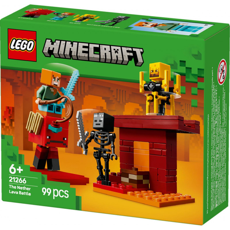 LEGO Minecraft The Nether Lava Battle 21266 - Afterpay