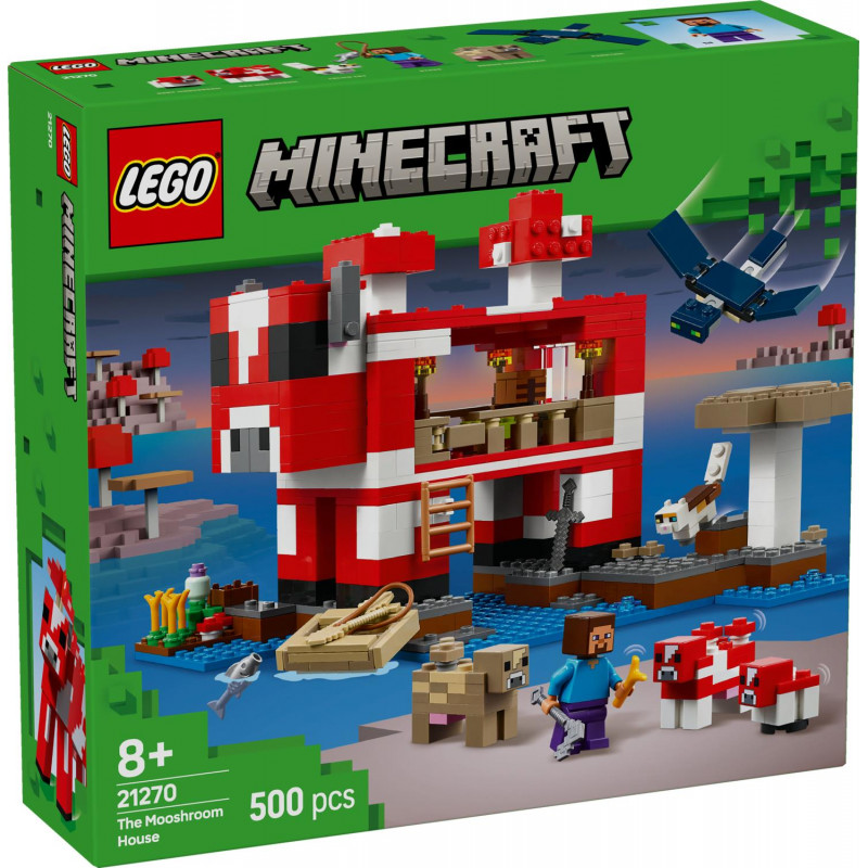 LEGO Minecraft The Mooshroom House 21270 - Afterpay