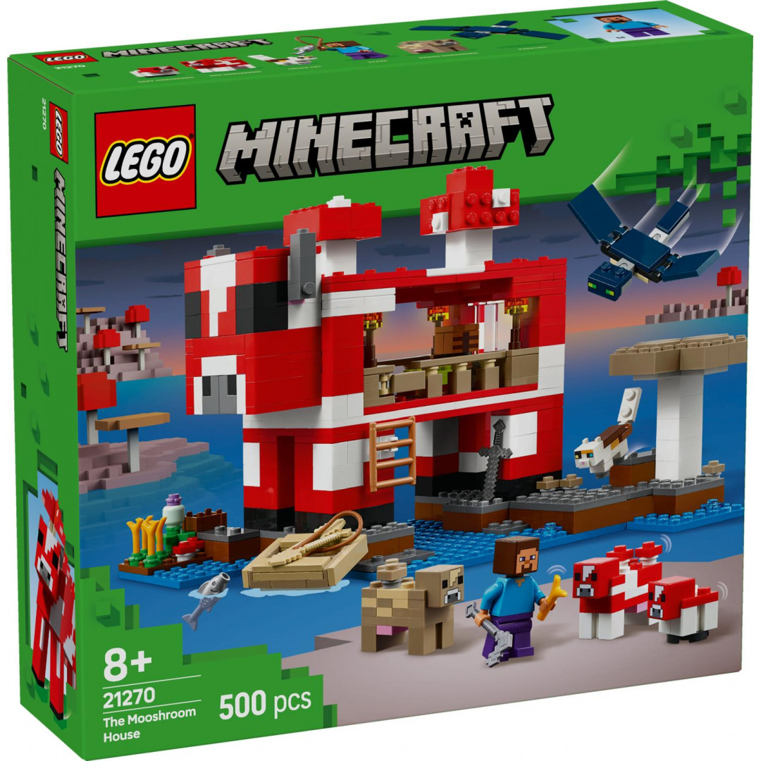 LEGO Minecraft The Mooshroom House 21270 - Afterpay