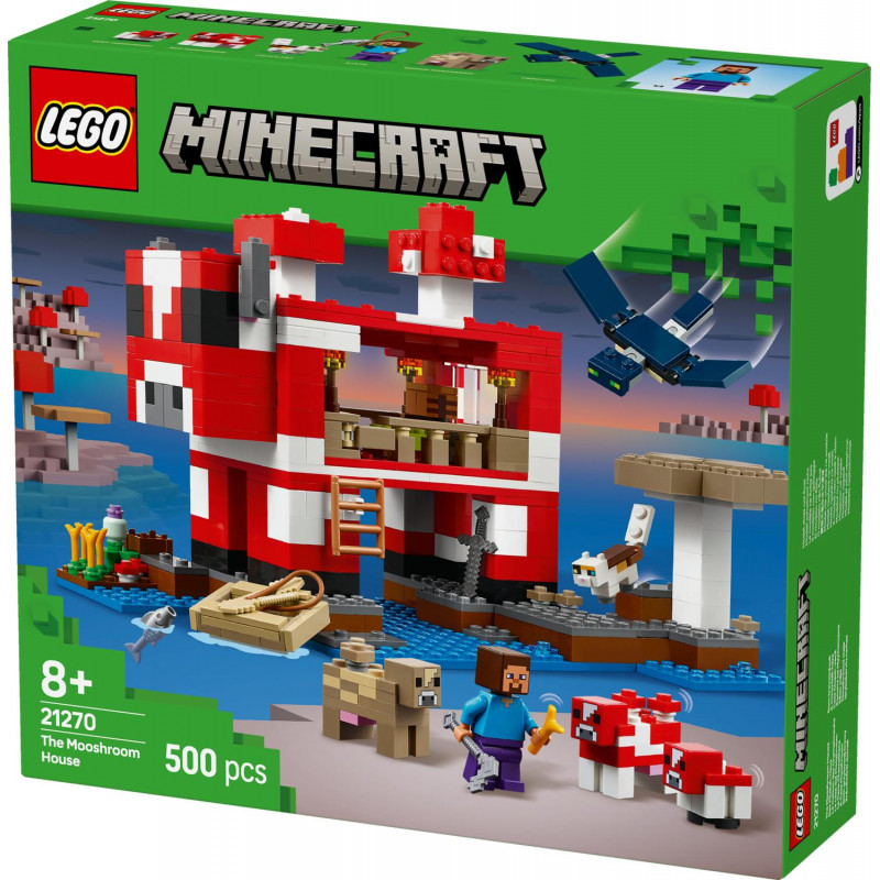 LEGO Minecraft The Mooshroom House 21270 - Afterpay