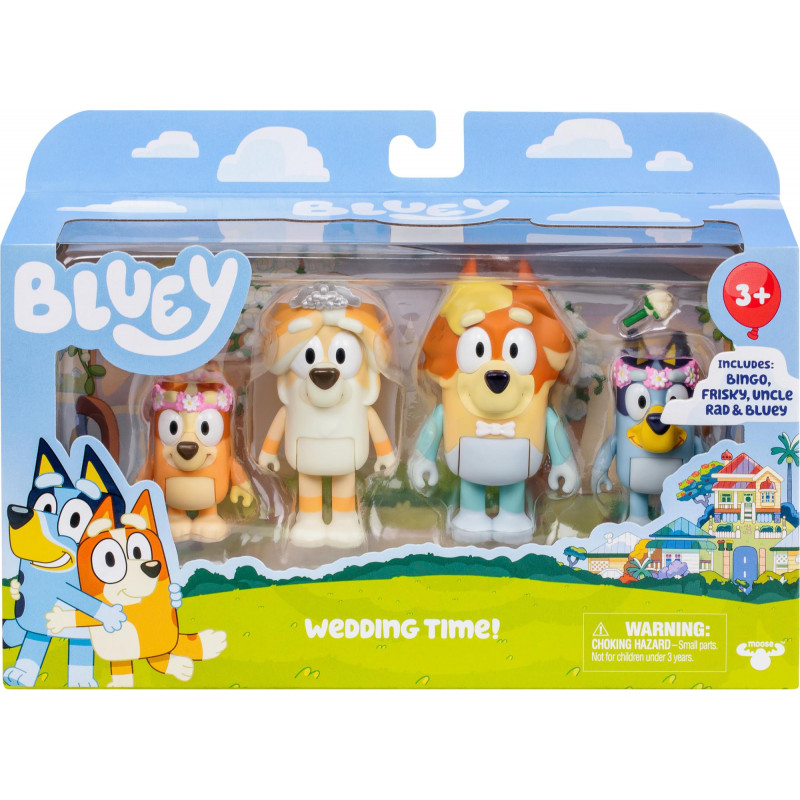 Bluey S11 Figure 4Pk Assorted - Afterpay Available!