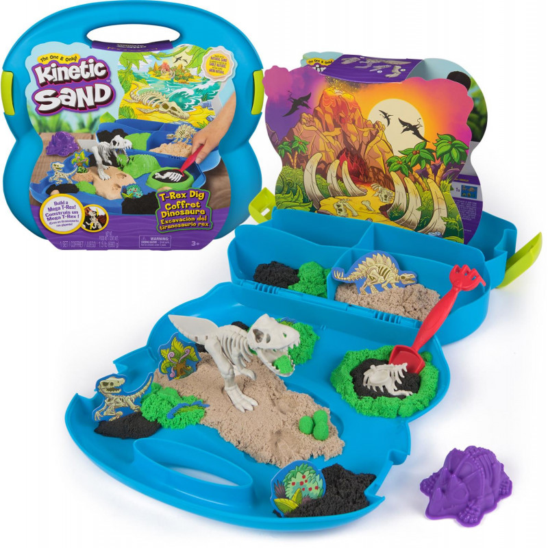 Kinetic Sand Dino Fossil Dig Case - Afterpay Available!
