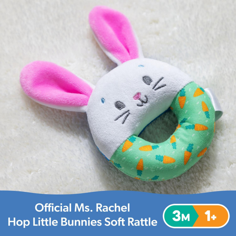 Ms Rachel Hop Little Bunnies Soft Rattle - Afterpay