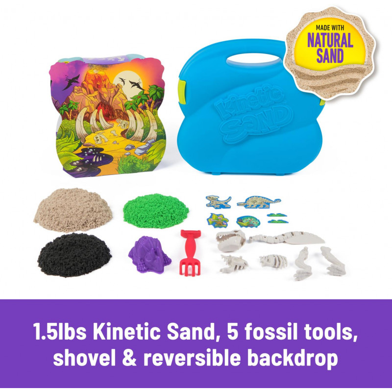 Kinetic Sand Dino Fossil Dig Case - Afterpay Available!