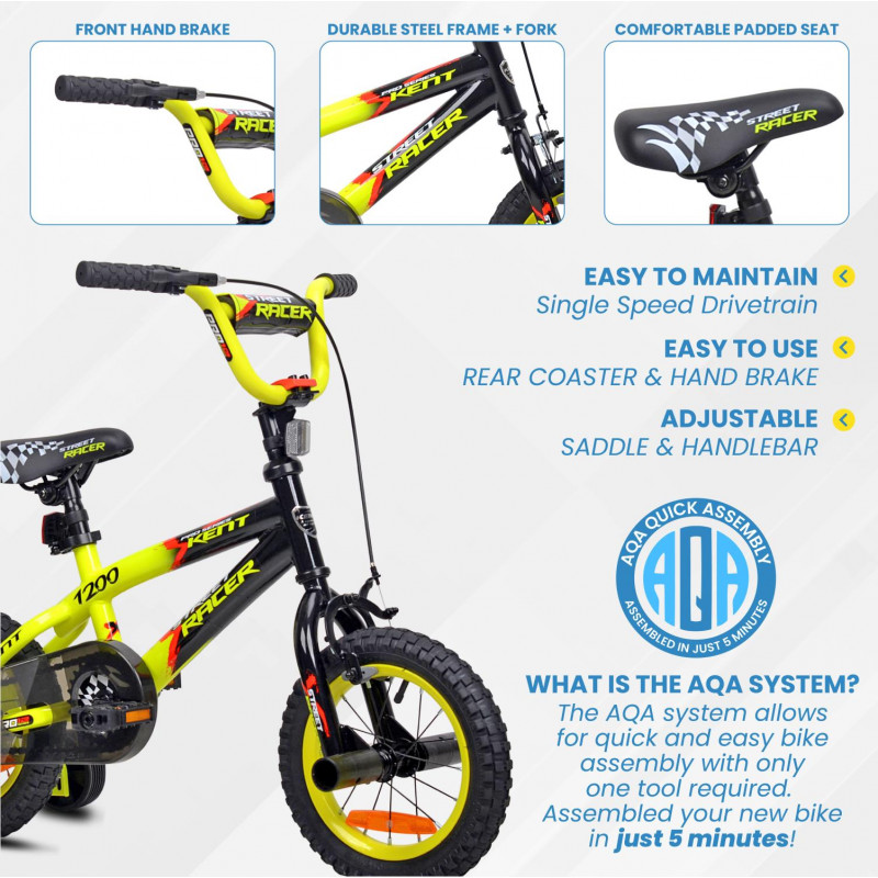 12" Kent Street Racer. Quick Assembly - Afterpay Available!