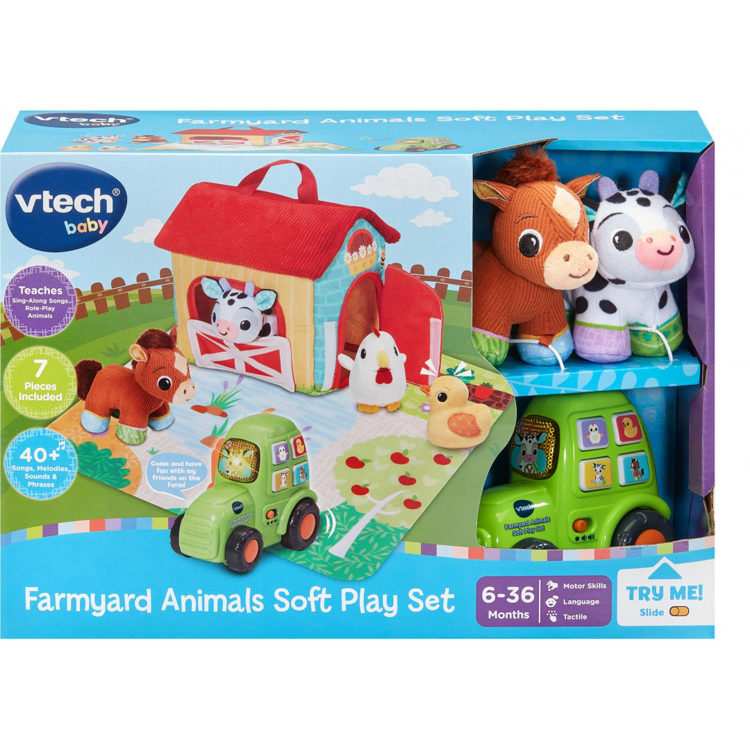 Vtech Farmyard Animals Soft Play Set - Afterpay Available!
