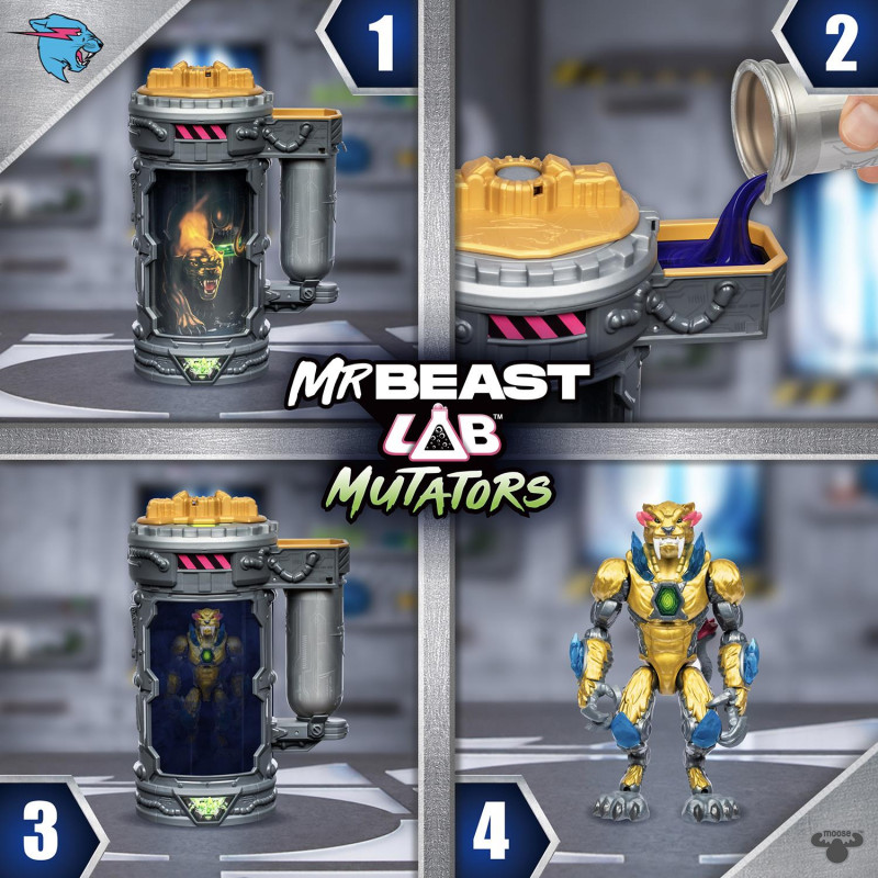 Mr Beast Lab Mutators W2 Mutation Chamber Gold Panther