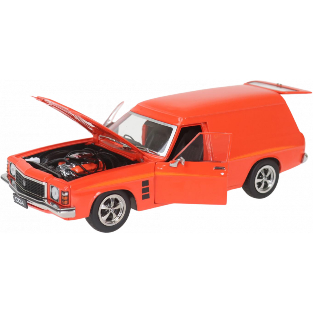 1:24 Mandarin Red 1975 HJ Holden Sandman Panelvan Fully