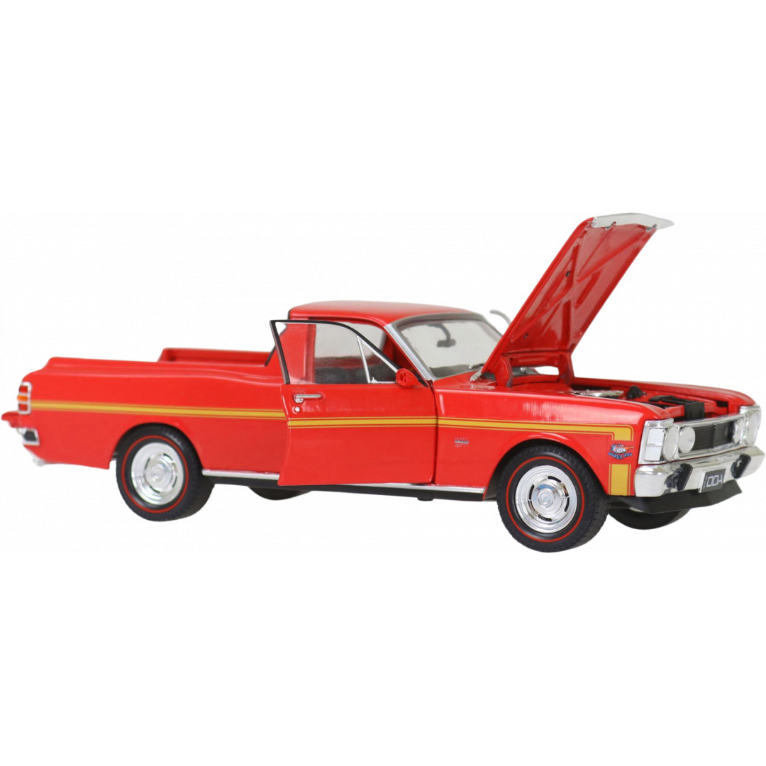 1:24 Red 1970 XW Gtho Ford Falcon Ute 351 T-Bar Auto Fully