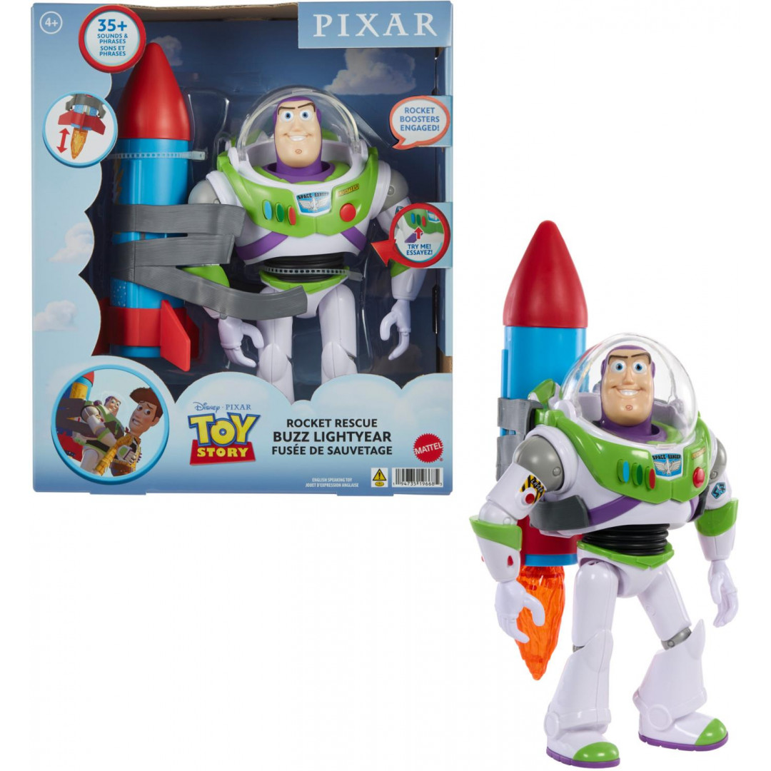 Pixar Large Scale Feature Fig - Buzz With Rocket - Afterpay