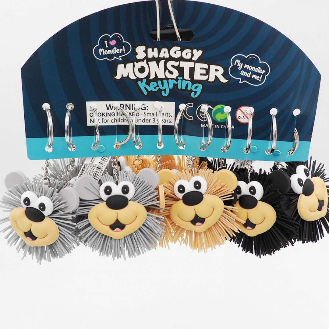 Bear Shaggy Monster Keyring - Afterpay Available!