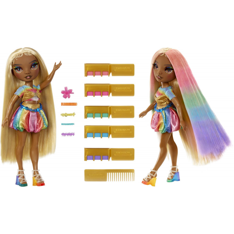 Rainbow High Hair Chalk & Style Doll- Meline (Gold)
